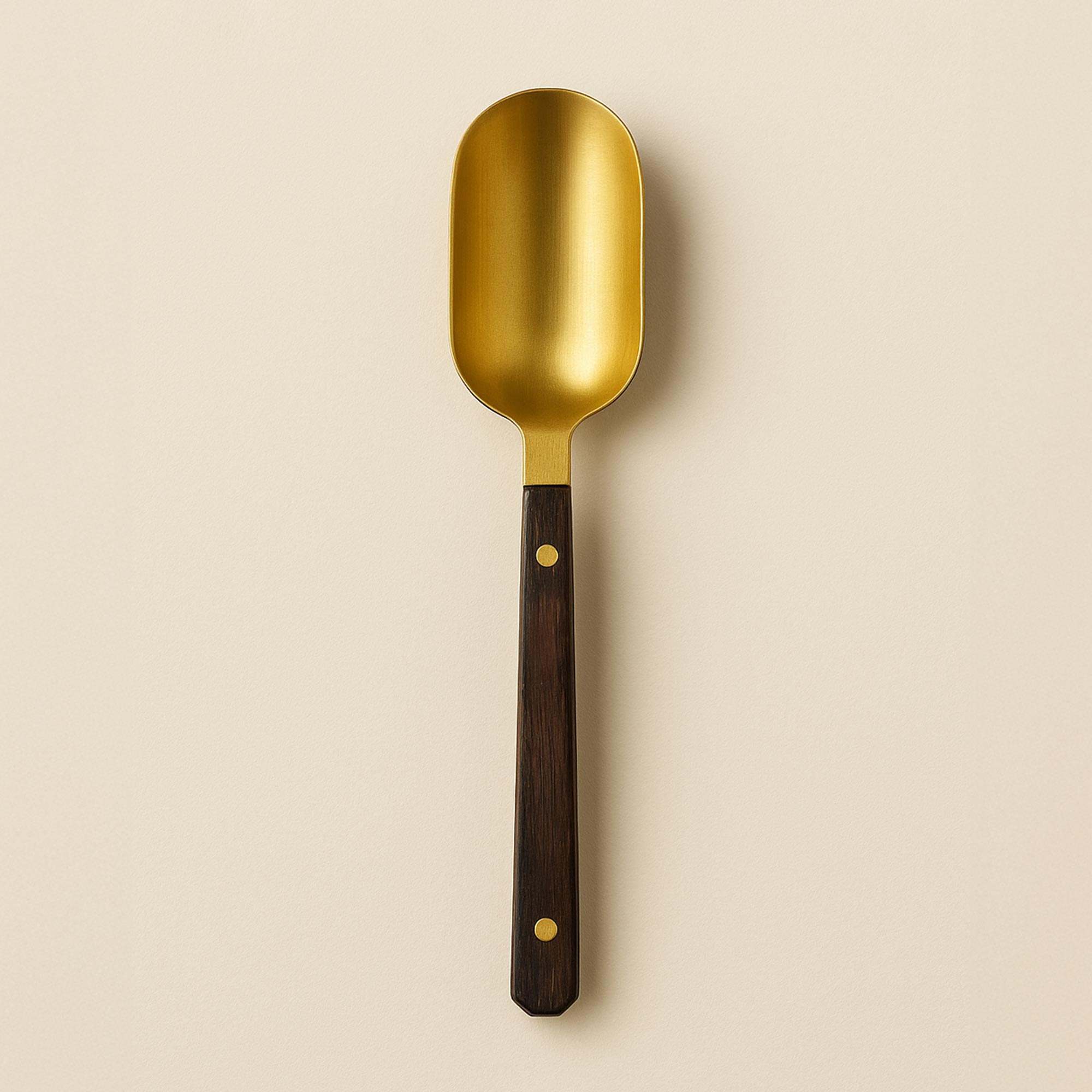 Brass Tea Scoop with Ebony Wooden Handle – Goodness Tea