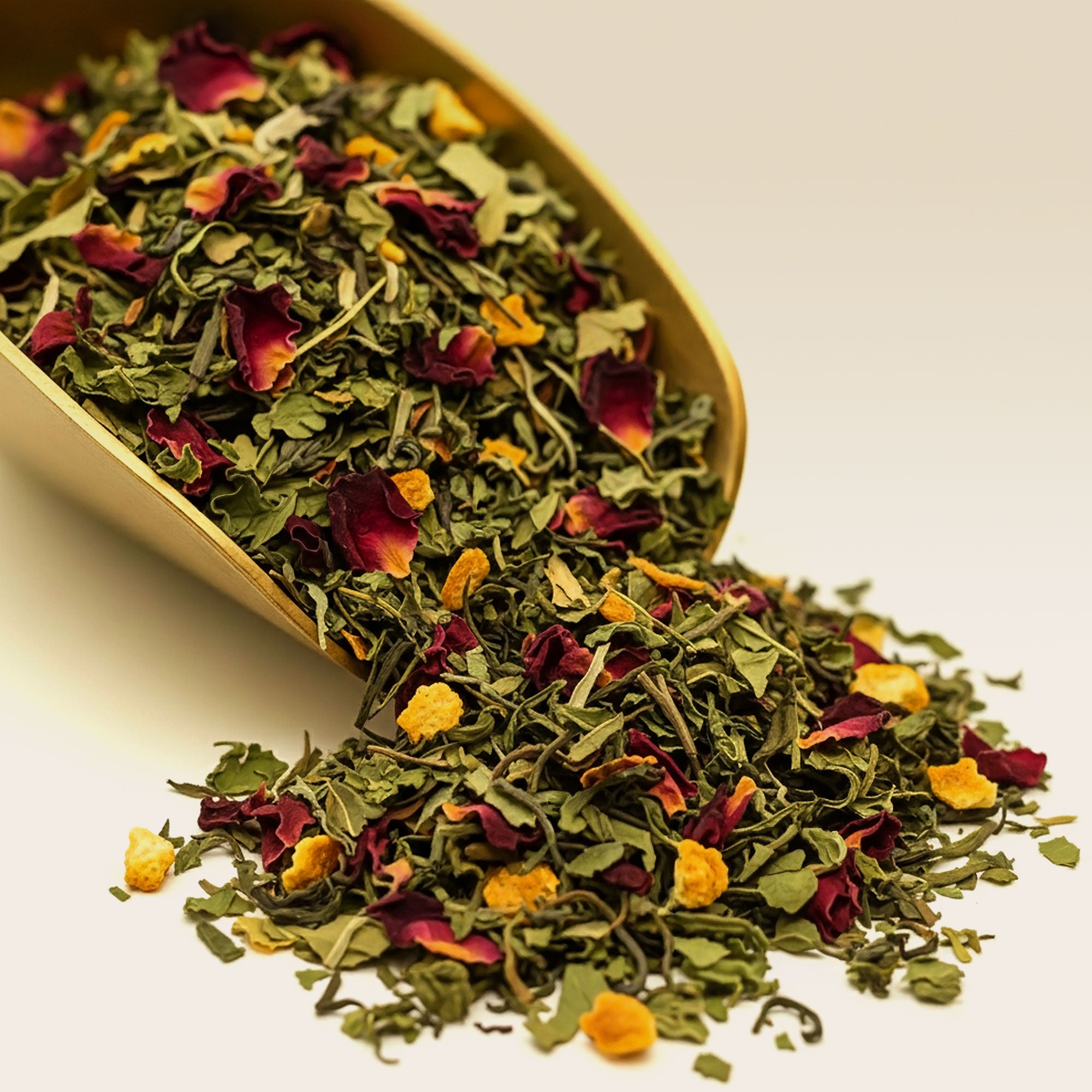 Organic Rosy Mint Herbal Tea | Goodness Tea Organic Loose Leaf Tea